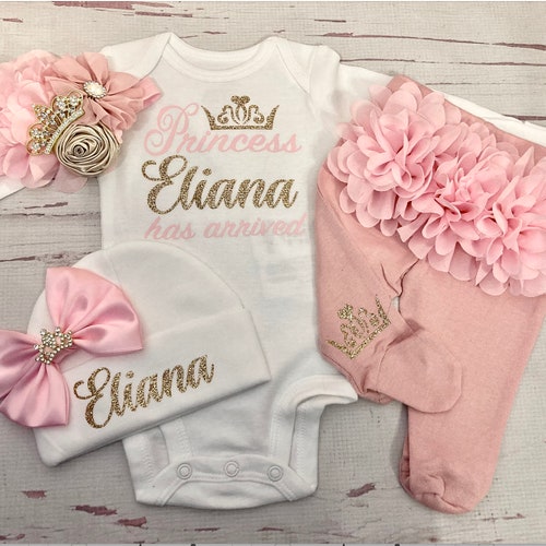 Baby Girl Coming Home Outfit Baby Girl Clothes Personalized - Etsy