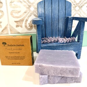 Pure Lavender Soap, Eco Friendly, Plastic Free, Handmade, Rustic Vegan ...