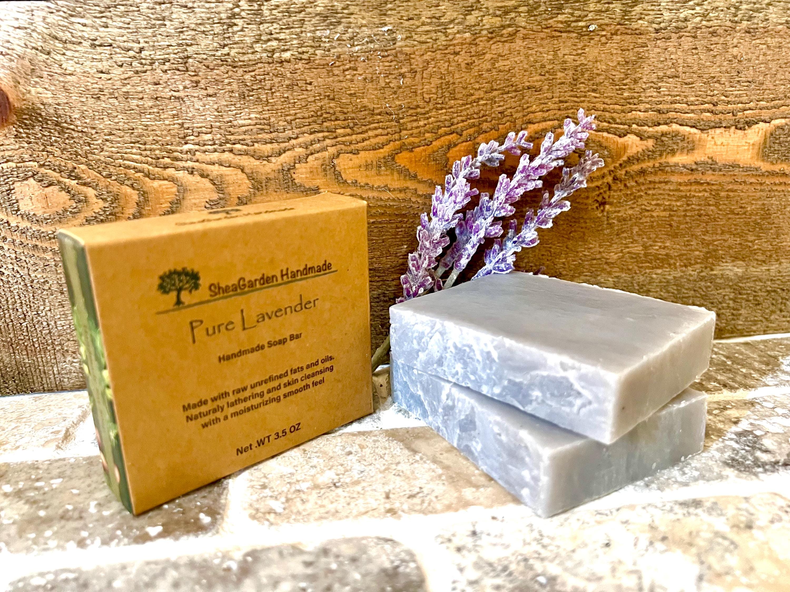Pure Lavender Soap, Eco Friendly, Plastic Free, Handmade, Rustic Vegan ...