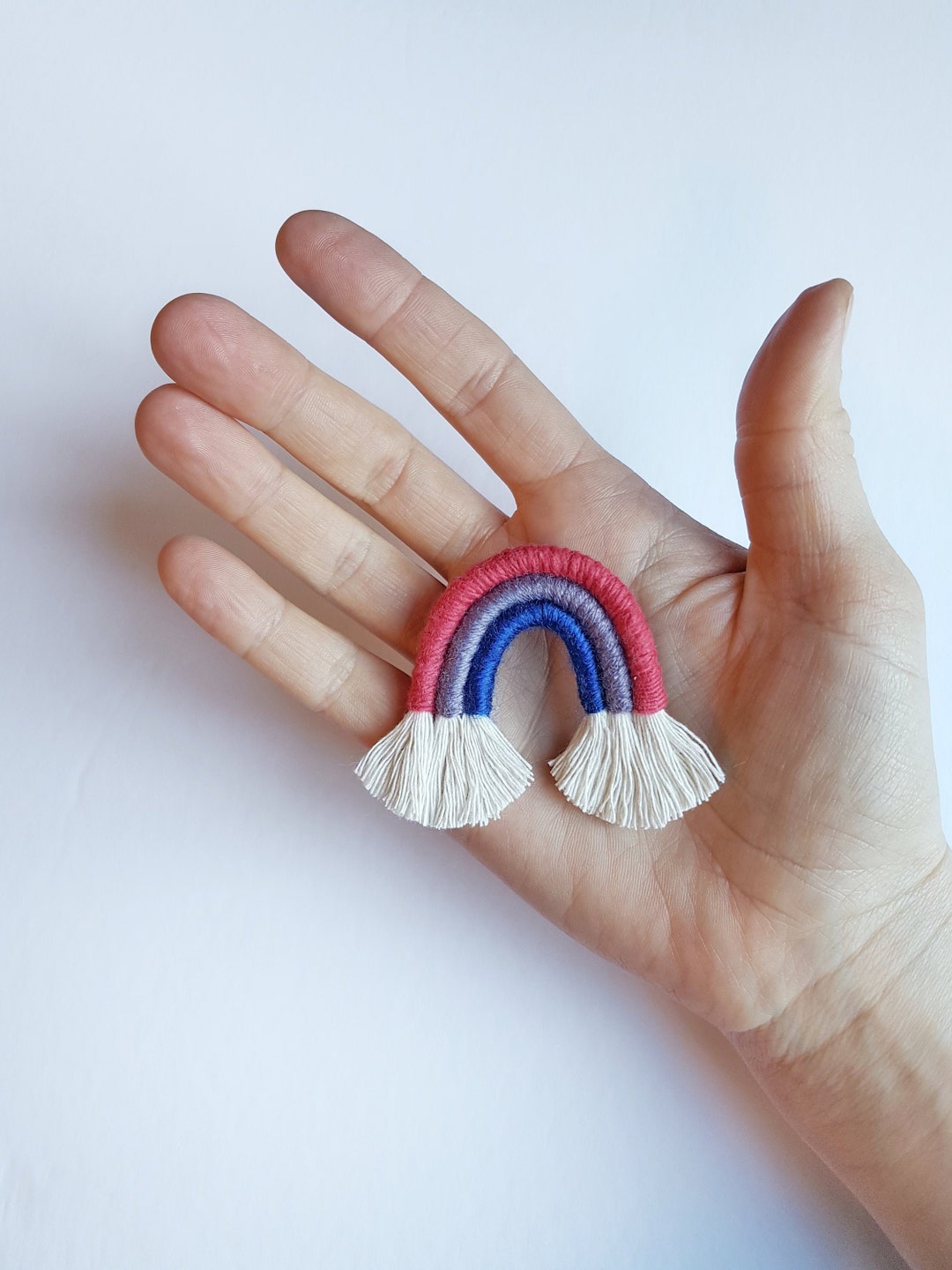 Bi Pride Rainbow Pin, LGBTQ Woven Badge, Bisexual Flag Lapel Pin - Etsy