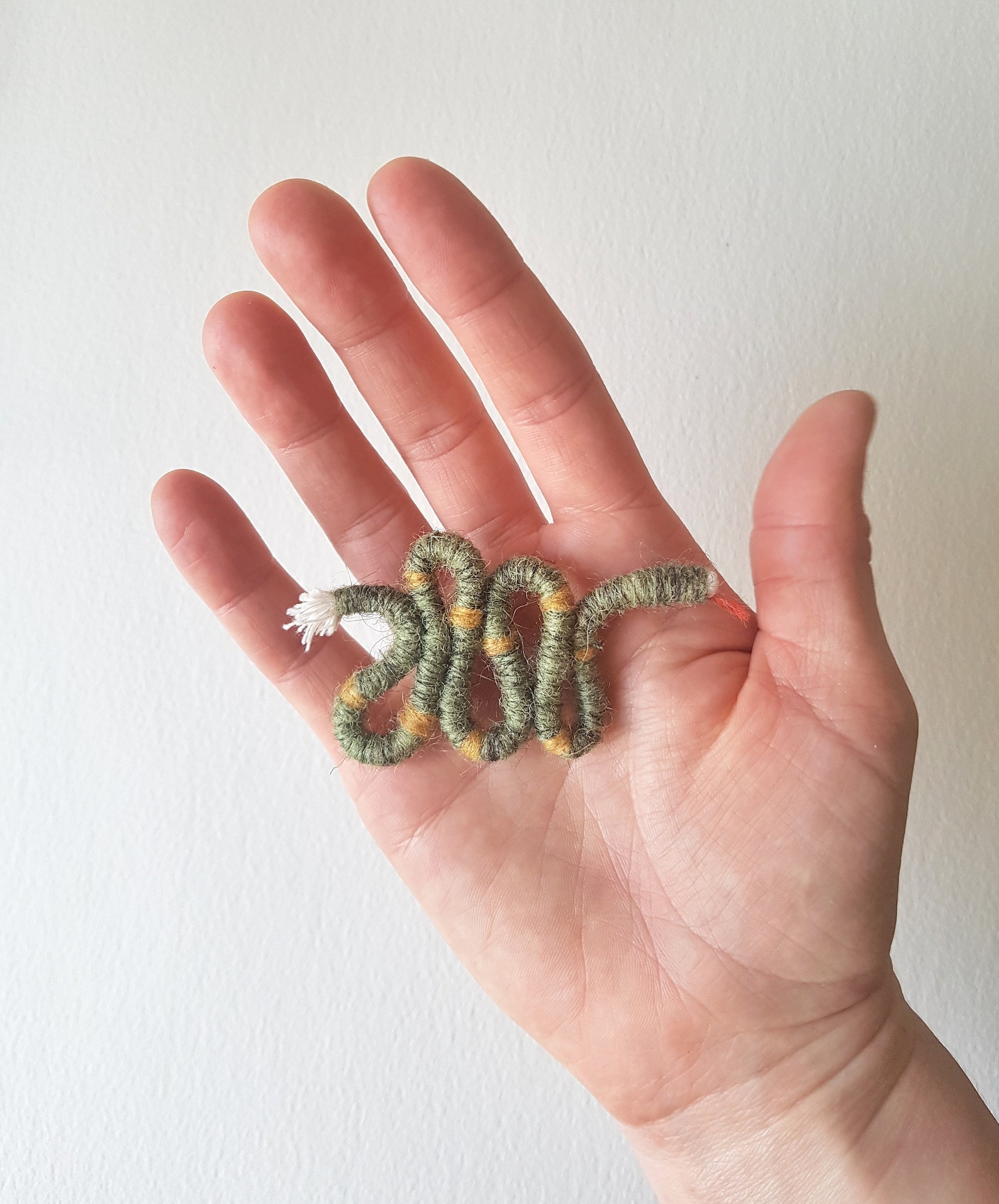 Macrame Wool Snake Pin Hand-woven Serpent Brooch Fiber-art - Etsy Australia