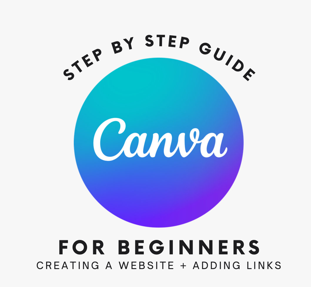 Canva for Beginners Guide Create A Free Website Add Links Canva Canva ...