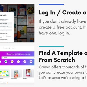 Canva for Beginners Guide - Create A Free Website - Add Links - Canva - Canva How to - Canva ...