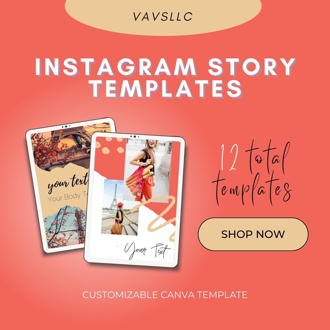 12 Instagram Stories Template Bundle - Instagram Stories - Social Media ...
