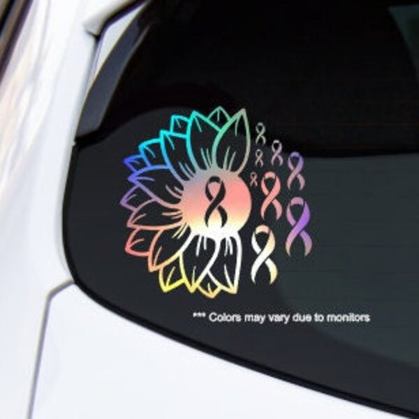 Breast Cancer Window Decals Etsy