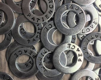 Stamped Washers for DIY Bracelets Bulk Order-custom | Etsy