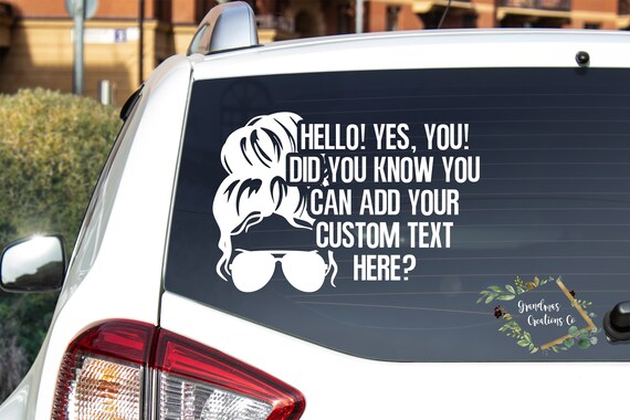 Custom Gifts for Mom Car Decals for Women Car Decal Mom Car | Etsy