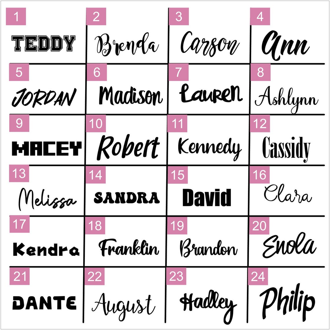 Name Decal Custom Name Decal Custom Name Decal Name - Etsy