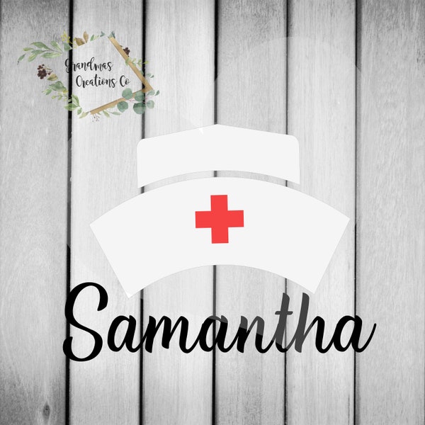 Nurse Hat Decal - Etsy