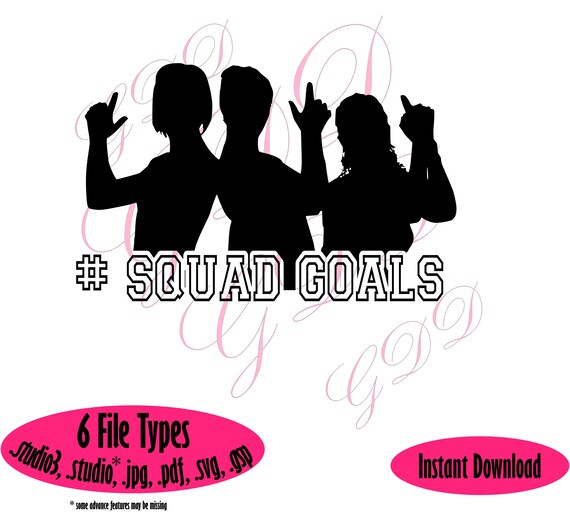 Squad Goals Svg Squad Goals Adult Svg Beauty Svg Squad | Etsy