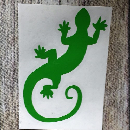 Colorful Gecko / Lizard Vinyl Sticker. for Car Bumper Laptop - Etsy ...