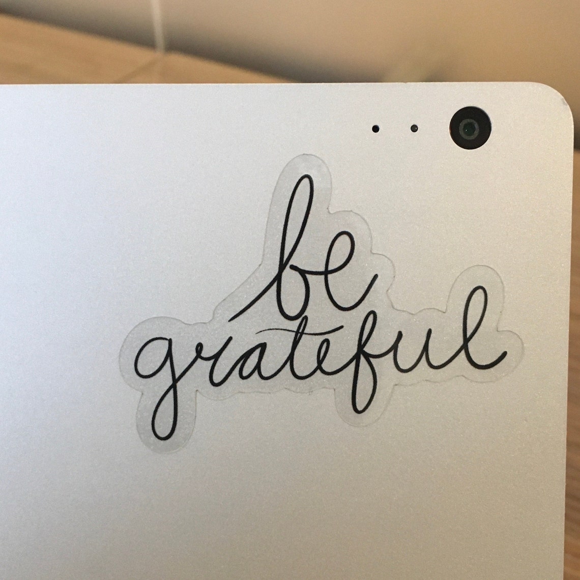 Be Grateful Vinyl CLEAR Multipurpose Sticker | Etsy