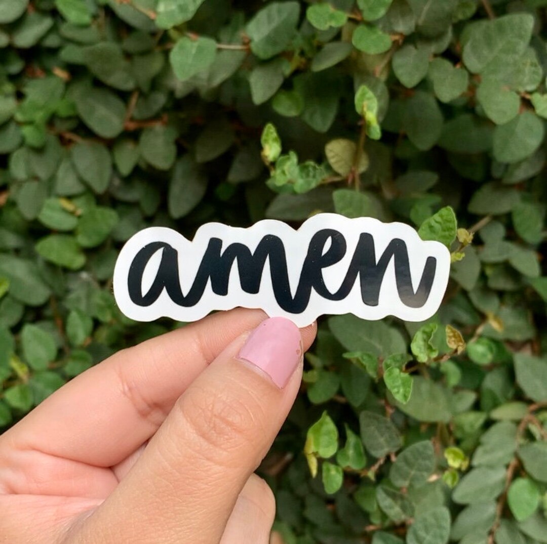 Amen Vinyl Sticker, Christian, Jesus Sticker, Christian Gift ...