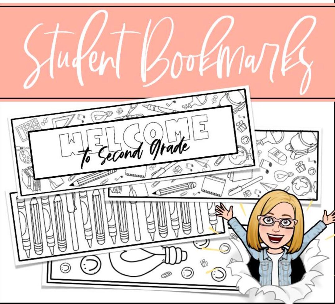Doodle Student Bookmarks - Classroom Bookmarks, Student Gift, Back to ...