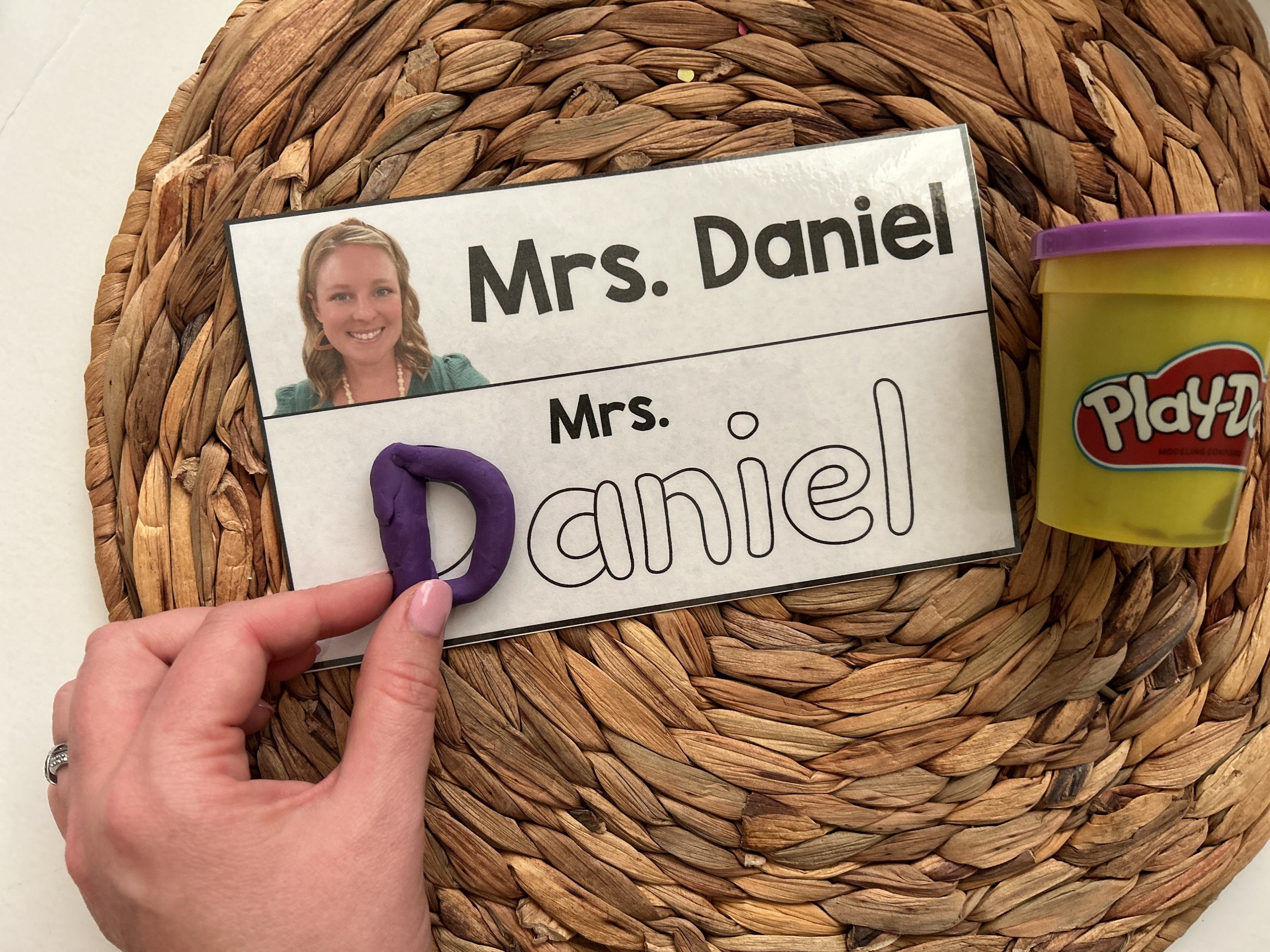 Editable Student Name Play-doh Work Mats, Name Practice, Fine Motor ...