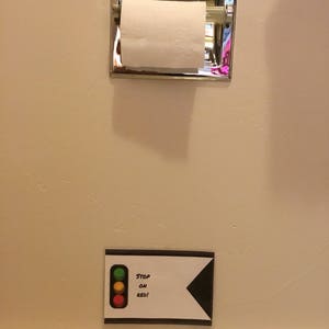 Toilet Paper Stop Sign - Etsy