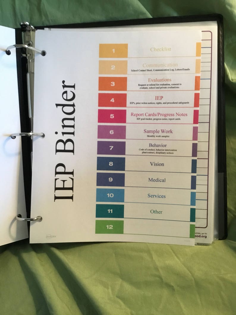 IEP Binder - Etsy