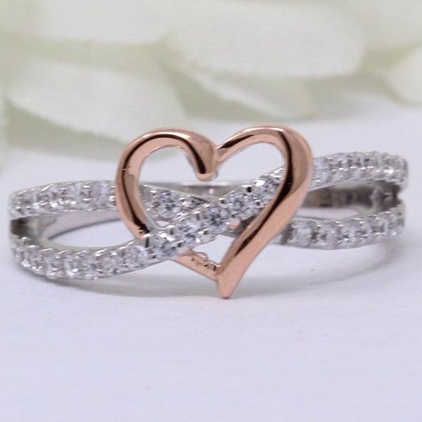 Two Tone Rope Ring - Etsy