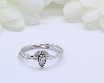 Teardrop ring | Etsy