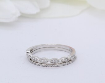 Silver Art Deco Ring | Etsy