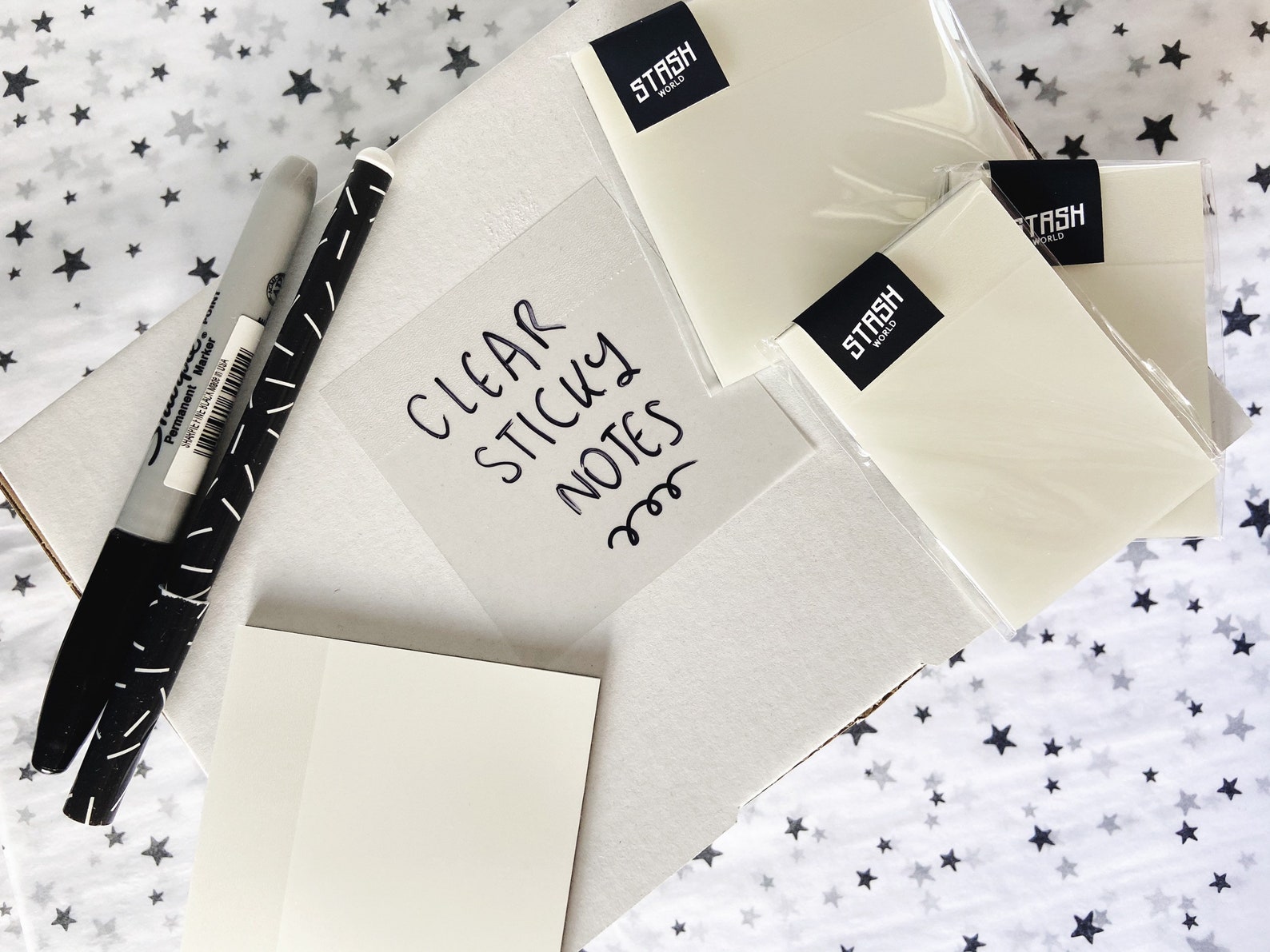 Transparent Sticky Notes 50 Sheet Memo Pad clear post It Etsy