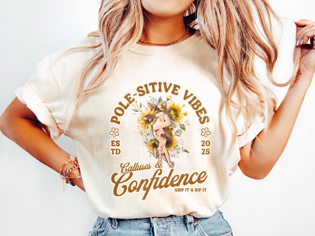 Good Vibes Pole Dancing Tshirt - Cute Pole Inversion Shirt, Gift for ...
