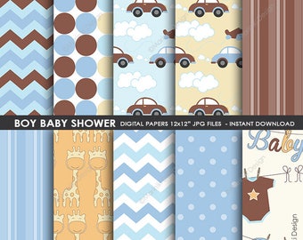 Boy digital paper | Etsy