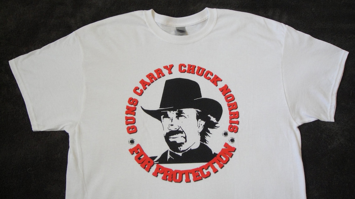 Chuck Norris T-shirt, Action Movie Star T-shirt, Cowboy T-shirt, Funny ...