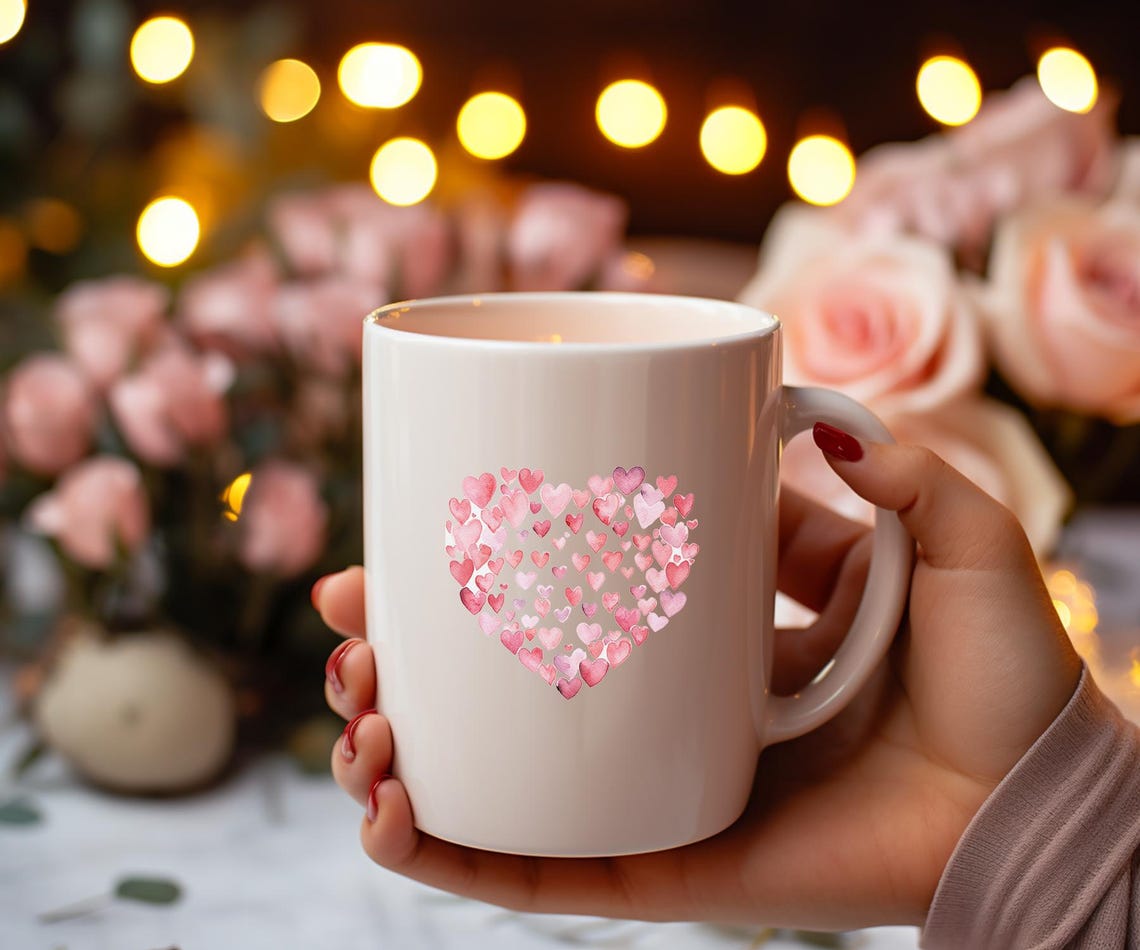 Heart Frame With Smaller Hearts Inside - Cute Love Design PNG for ...