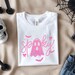 Cute Pink Neon Spooky Ghost PNG | Halloween Sublimation Design | Pastel ...