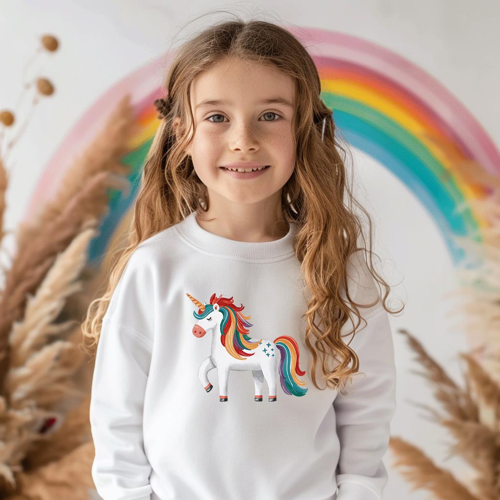 Rainbow Unicorn PNG | Cute Magical Clipart | Digital Download for Kids ...