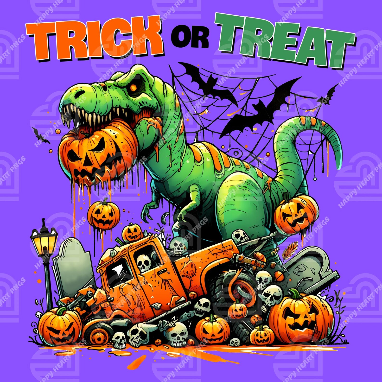 Trick or Treat Dinosaur PNG, Halloween PNG for T-shirts Mugs Hoodies - Etsy