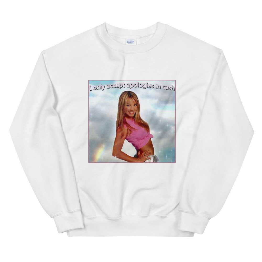 Britney Spears Apologies Shirt - Y2K Clothing - 00's Sweatshirt - Funny ...