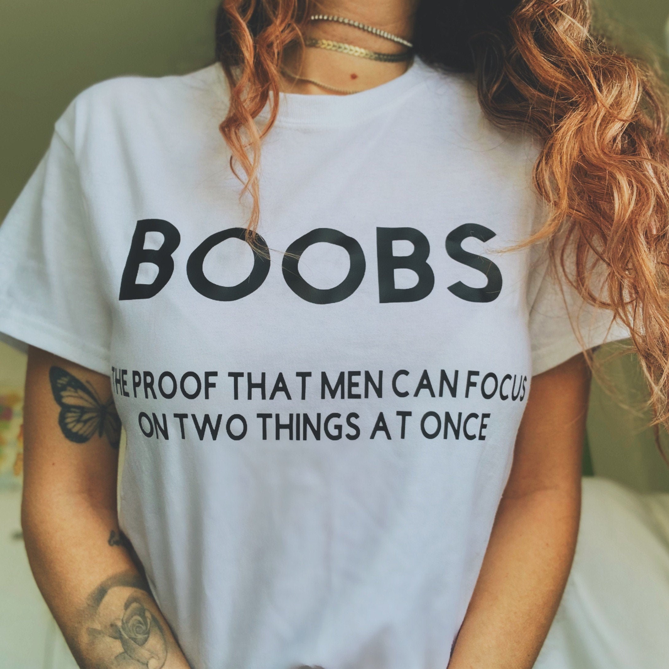 Boobs Tee Titties Slogan T Shirt Funny Feminist T Shirt Etsy