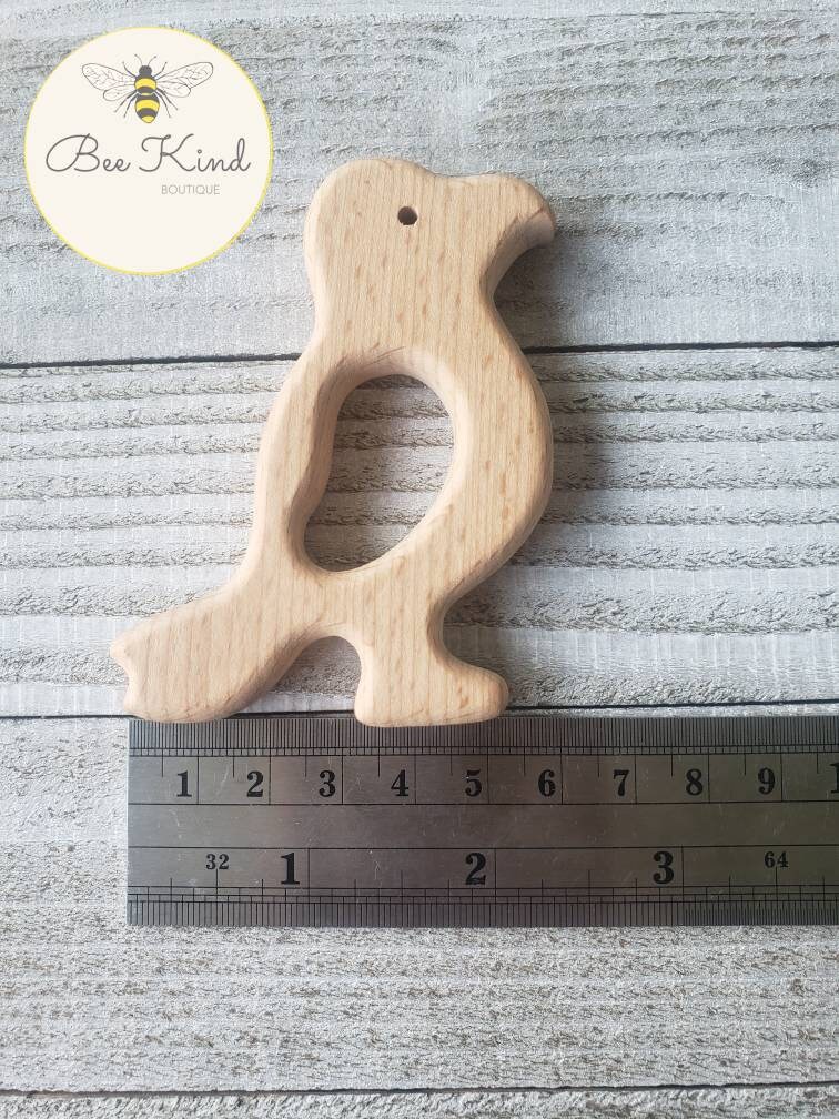 Small Wooden Bird Teether for Baby - Etsy