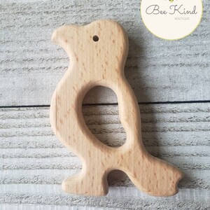 Small Wooden Bird Teether for Baby - Etsy
