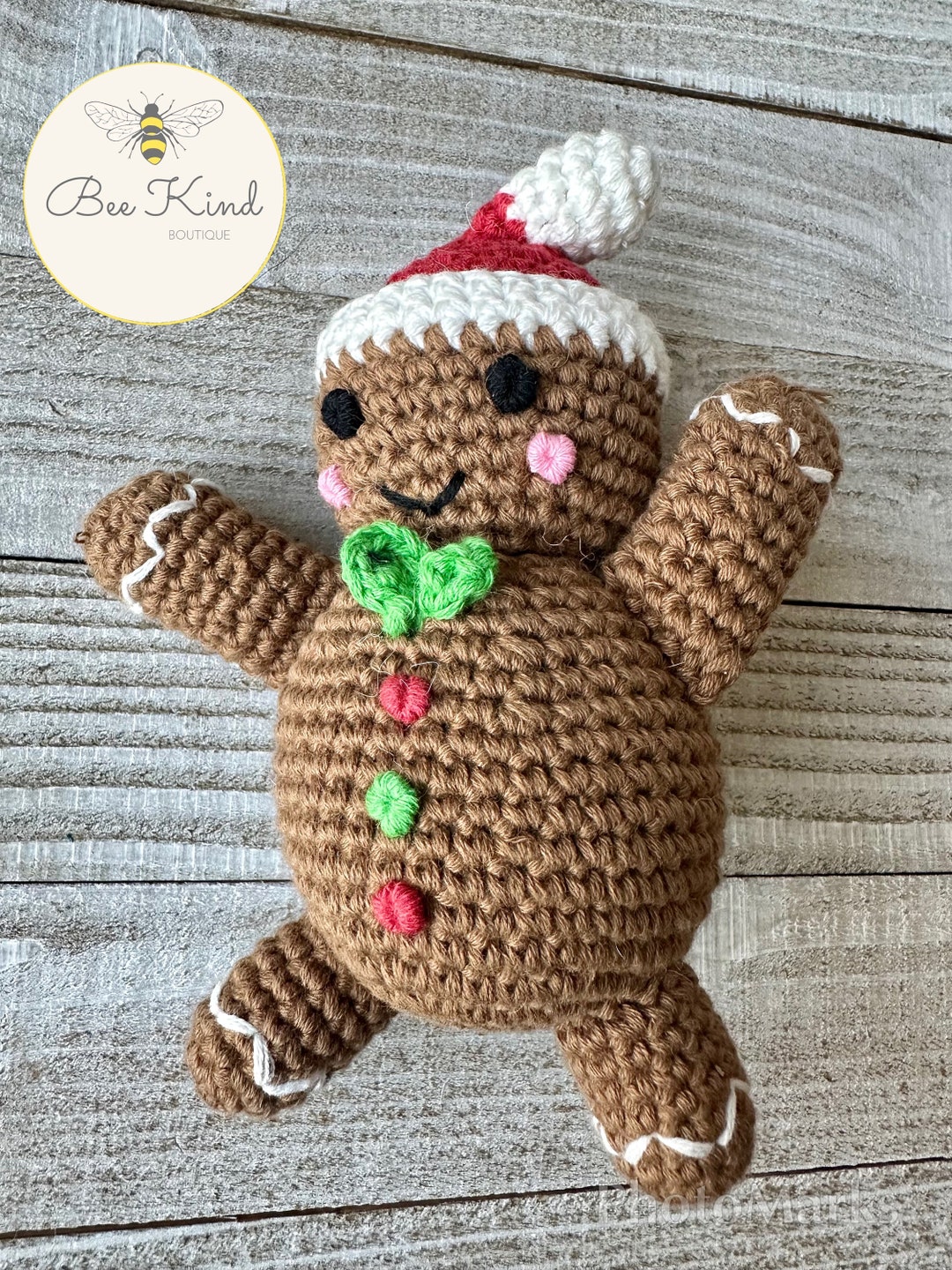 Crocheted Gingerbread Man Stuffed Animal Great Gift for - Etsy