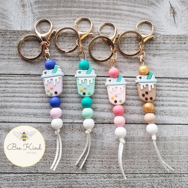 Boba Tea Keychain - Etsy
