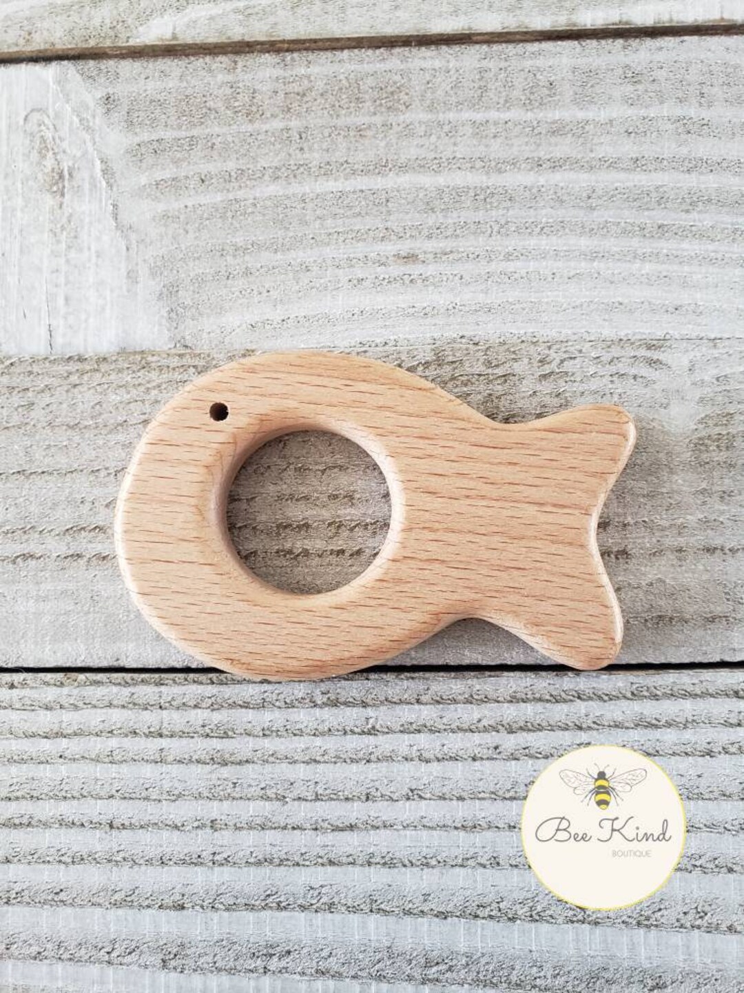 Small Wooden Fish Teether for Baby - Etsy