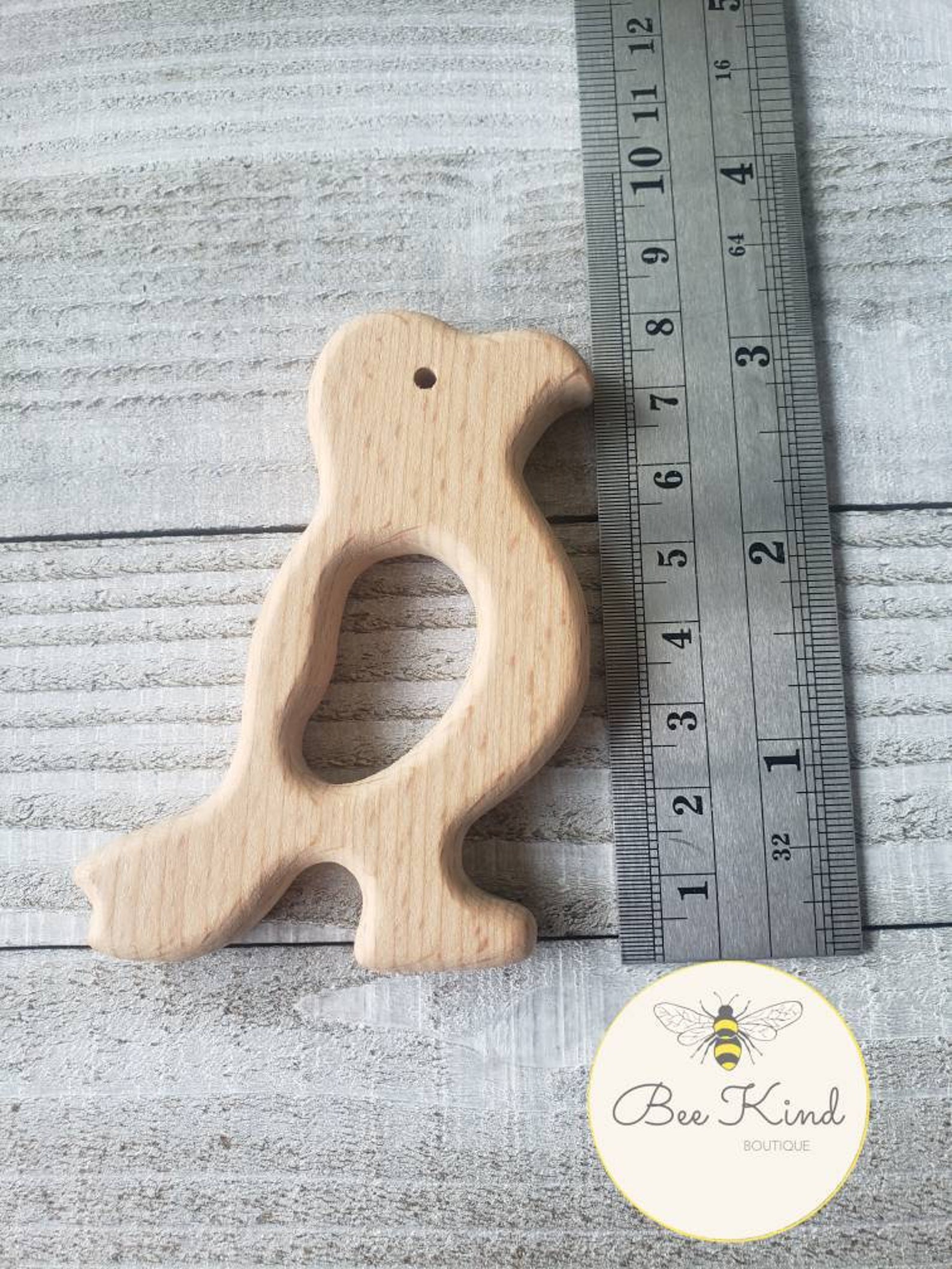 Small Wooden Bird Teether for Baby - Etsy