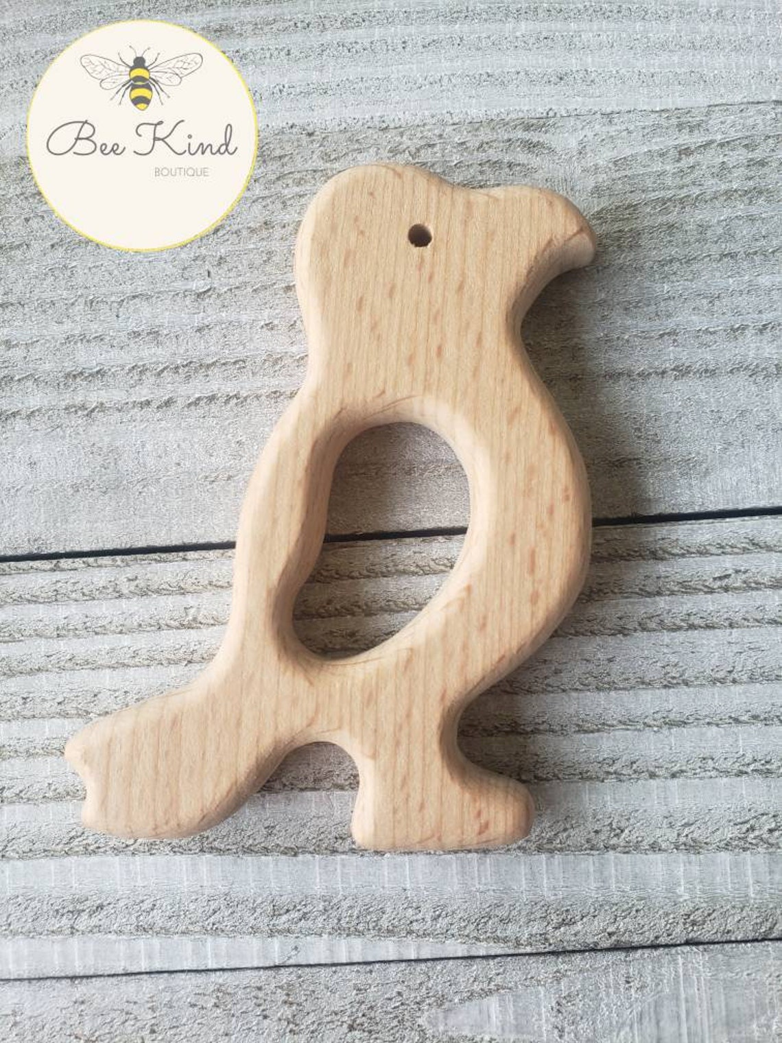 Small Wooden Bird Teether for Baby - Etsy
