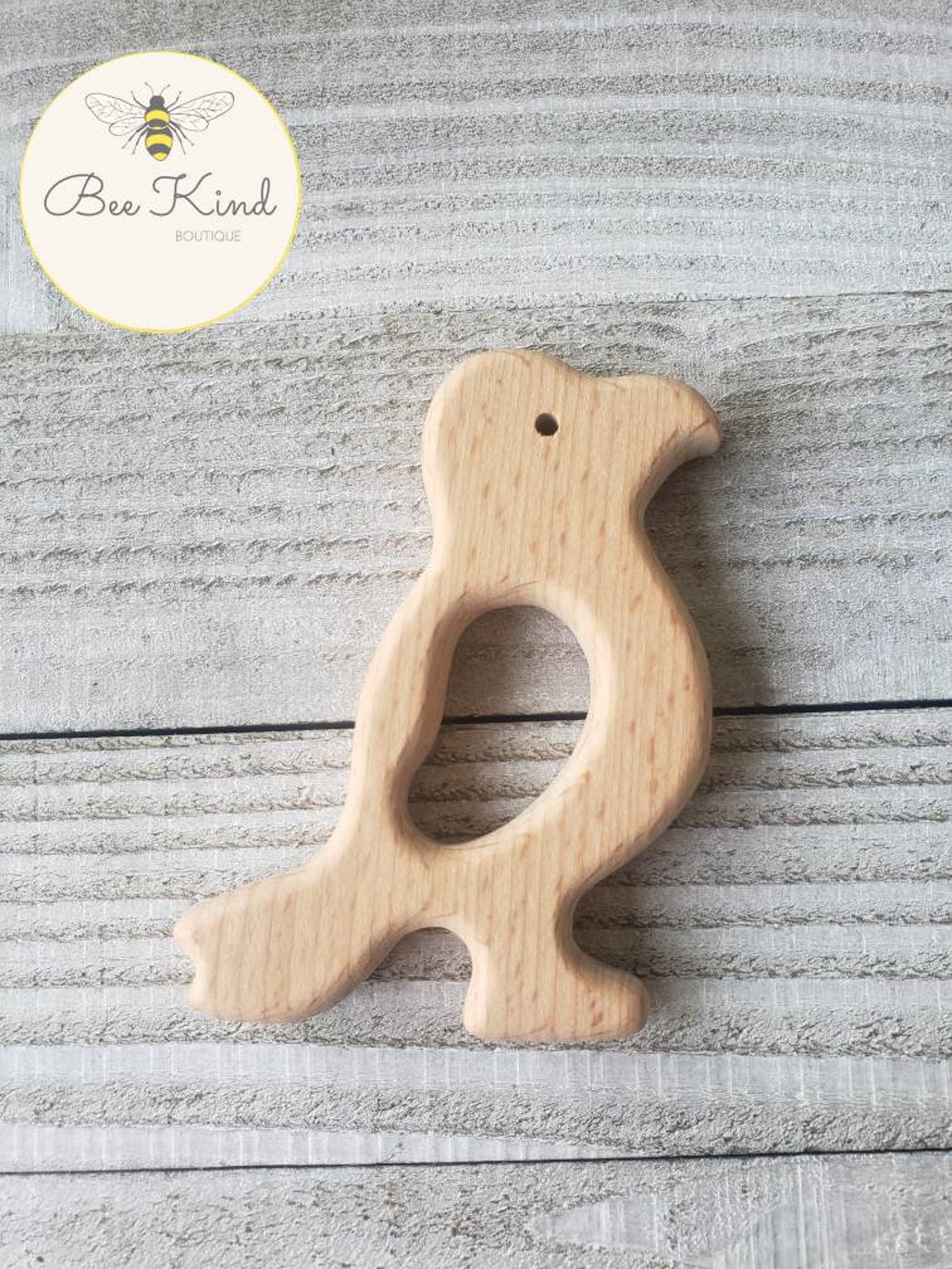 Small Wooden Bird Teether for Baby - Etsy
