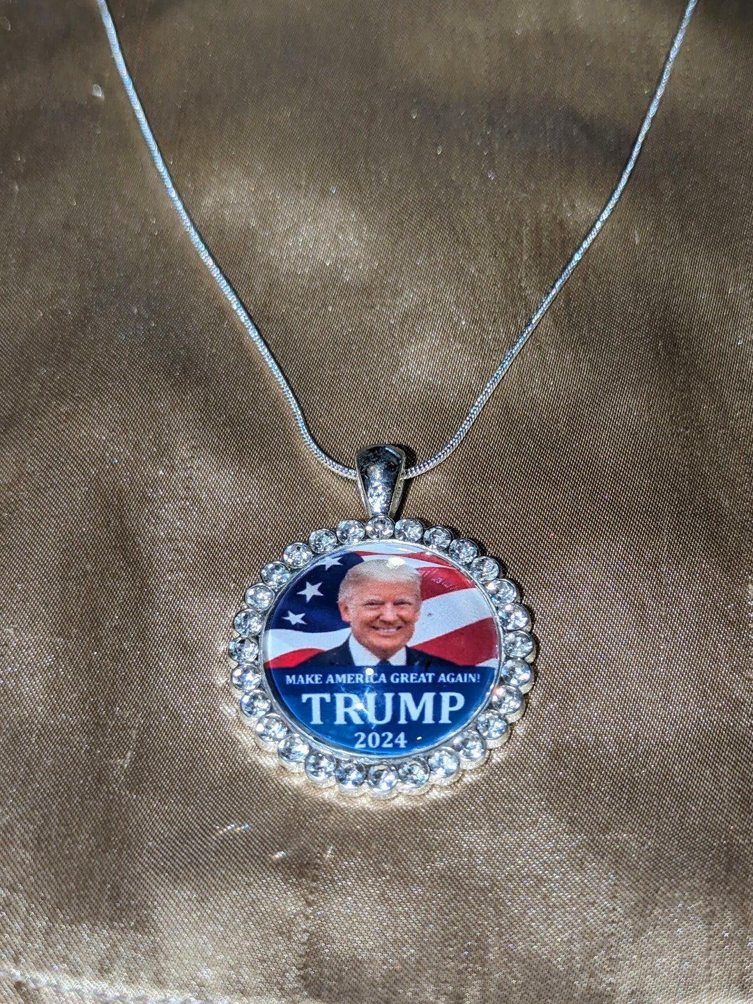 TRUMP 2024 Bling Necklace - Etsy