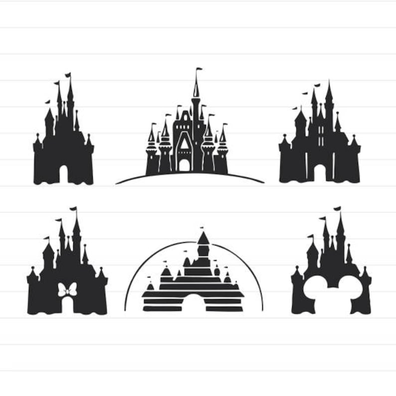 Descarga inmediata Castillo Disney Svg Svg de Disney | Etsy