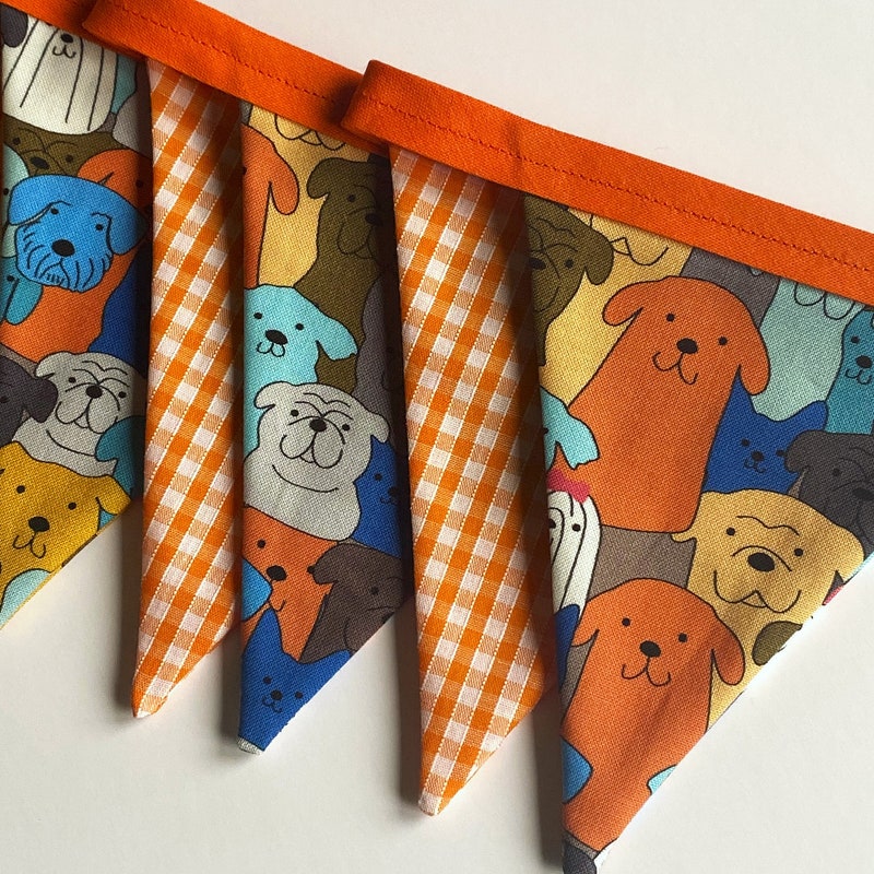 Orange Bunting - Etsy