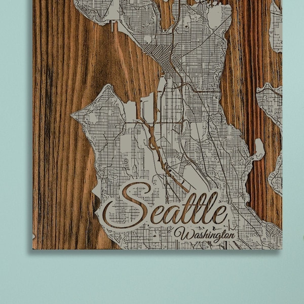 Seattle Map - Etsy