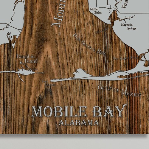 Mobile County Alabama Map 1895 Old Map of Mobile County - Etsy