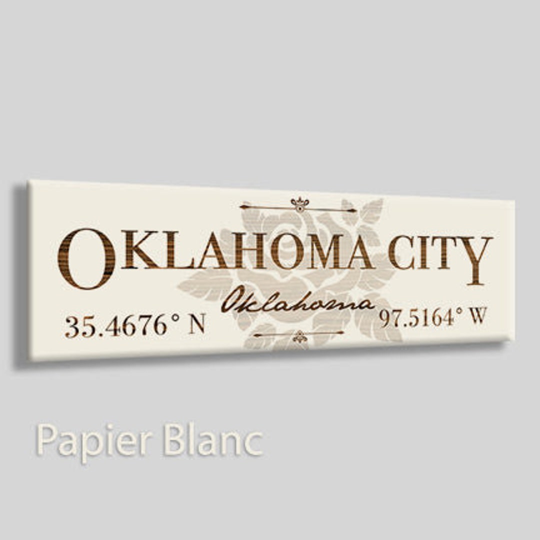 Oklahoma: Oklahoma City Stick (12"x3.75")| Wood Wall Decor | Decorative ...
