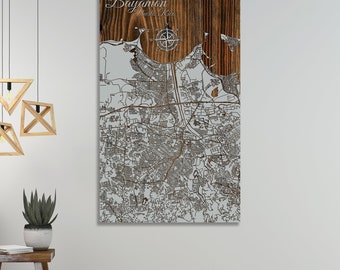 Wood Map Puerto Rico - Etsy