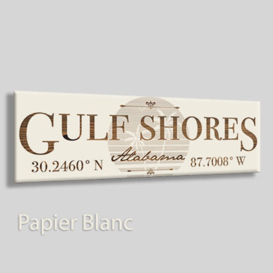 Alabama: Gulf Shores Stick (12"x3.75")| Wood Wall Decor | Decorative ...
